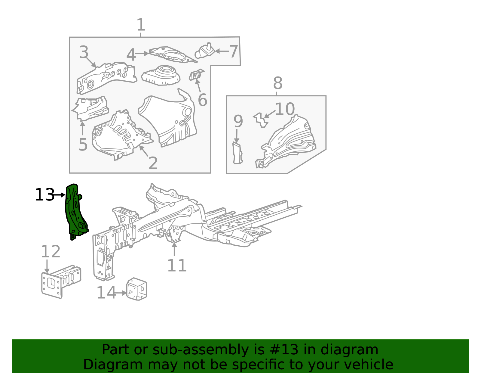 2013-2022 GM Radiator Support Tie Bar Bracket 95174272 | Shop Matick ...