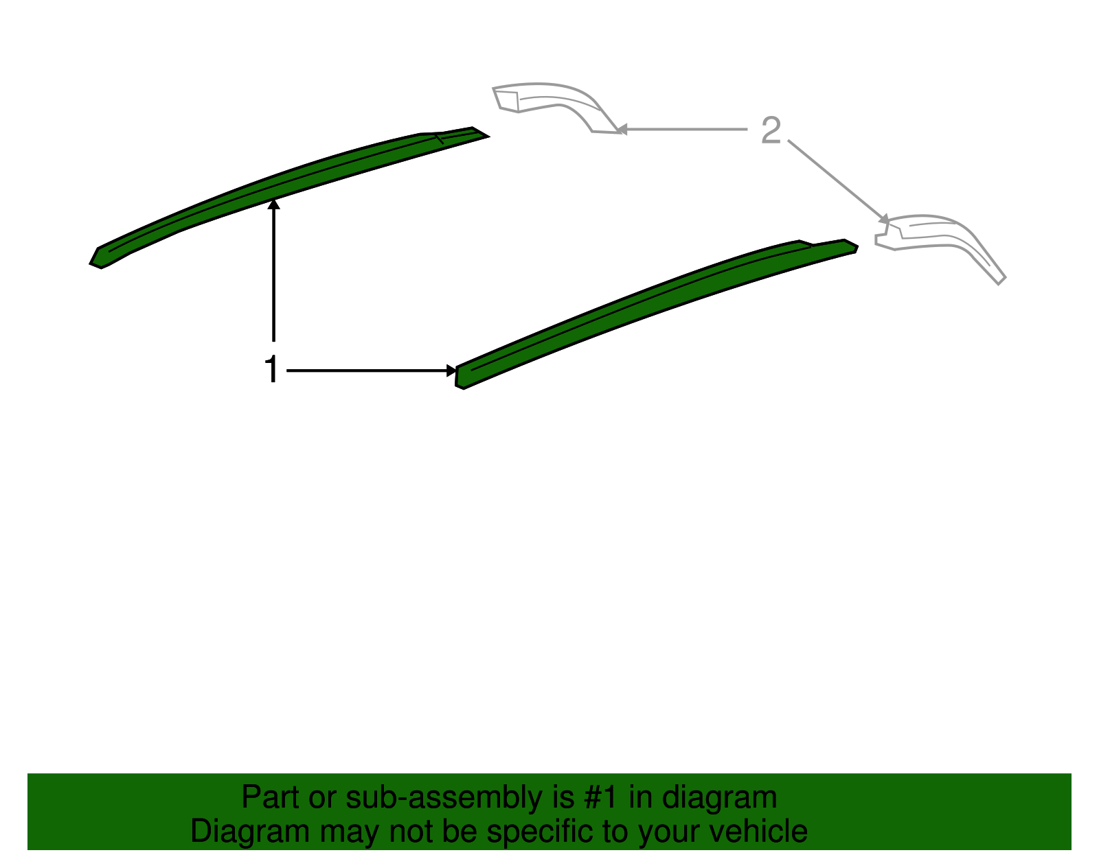 2004-2006 Toyota Tundra Drip Molding 75552-0C040 | OEM Parts Online