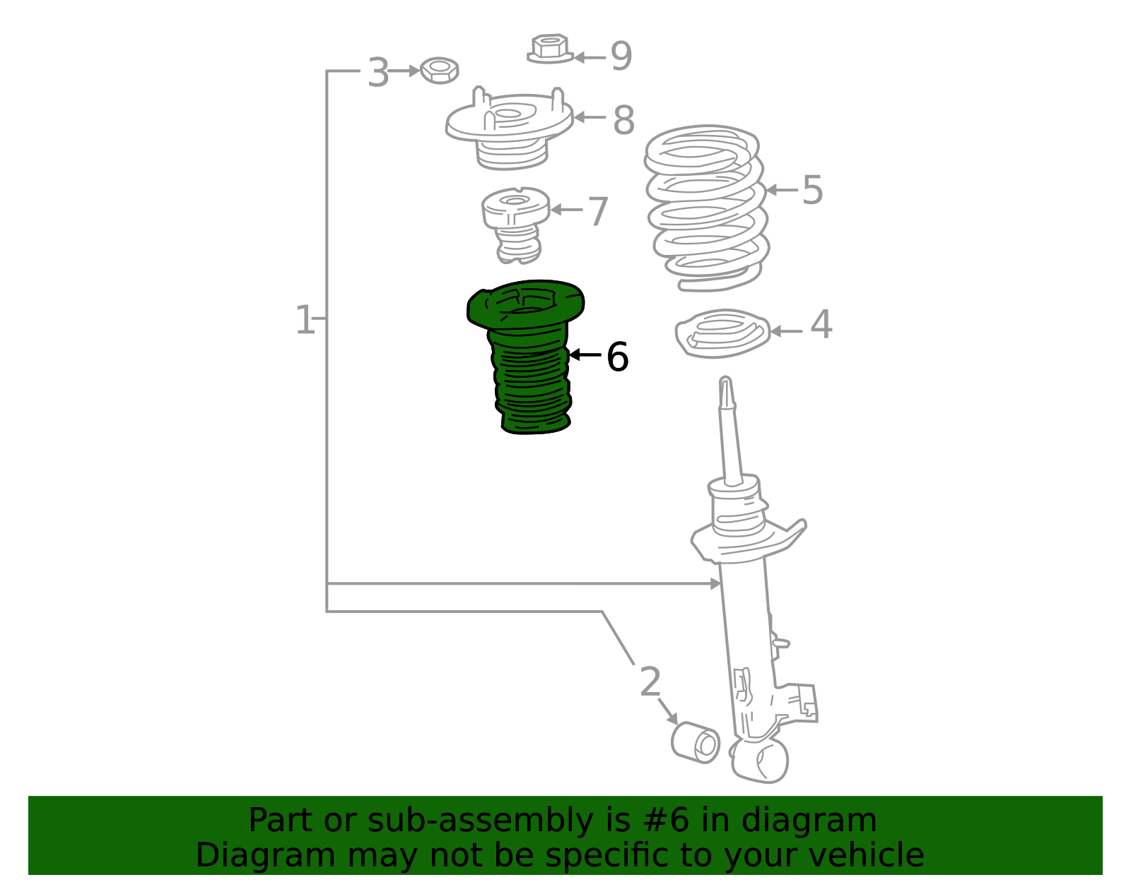 48257-11010 - High-Quality Coil Spring Insulator for AutoNation Parts