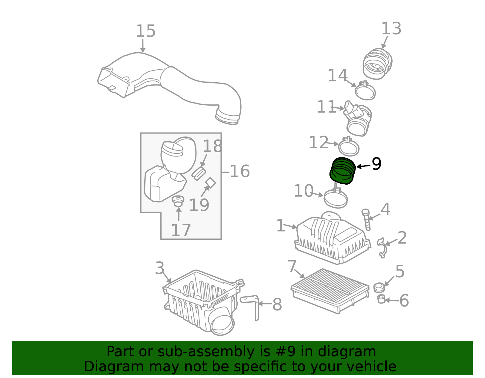 1999-2009 Hyundai Intake Hose 28138-37101 | MotorMotor