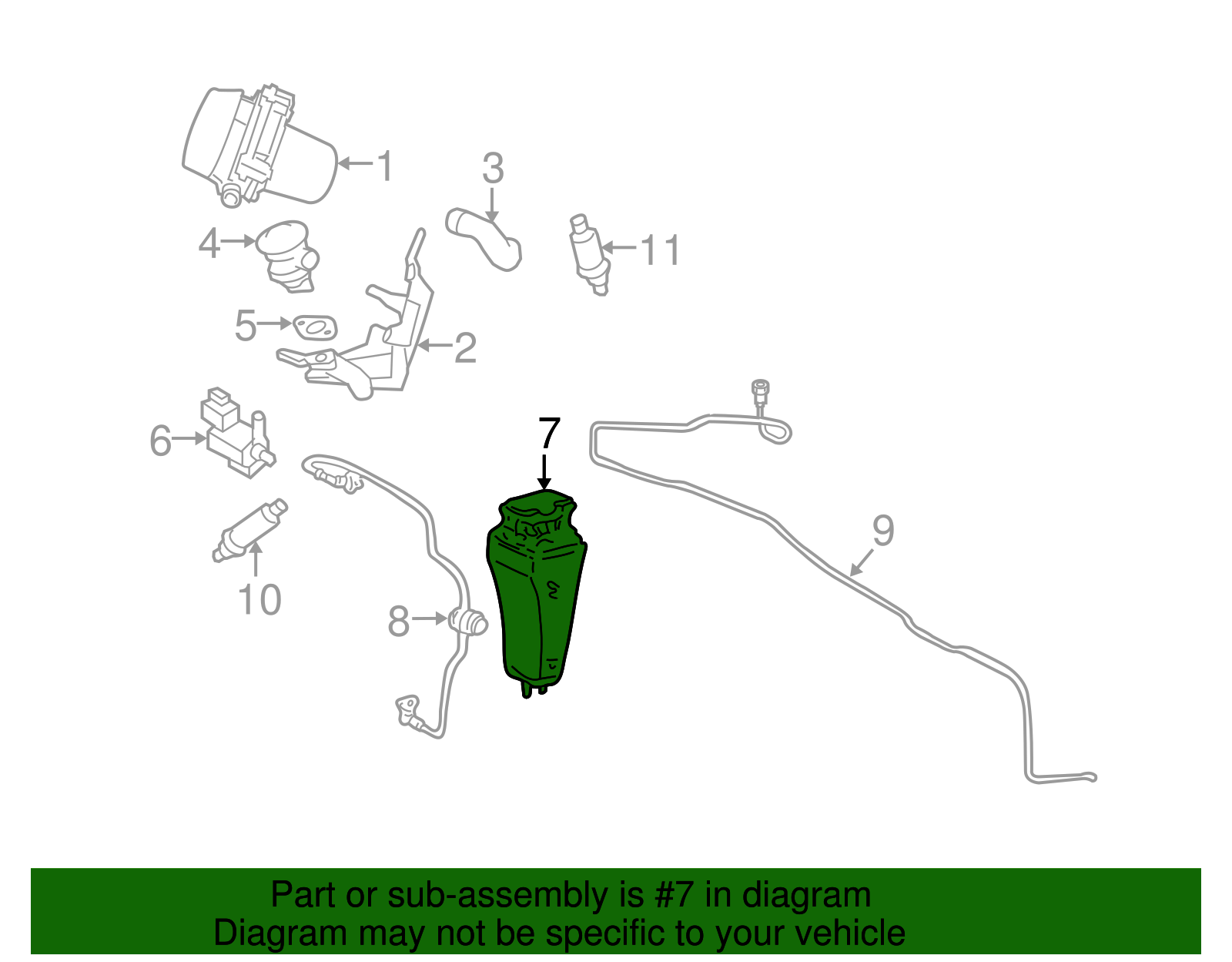 2007 Porsche 911 Vapor Canister 997-201-221-06 | Sunset Porsche Parts