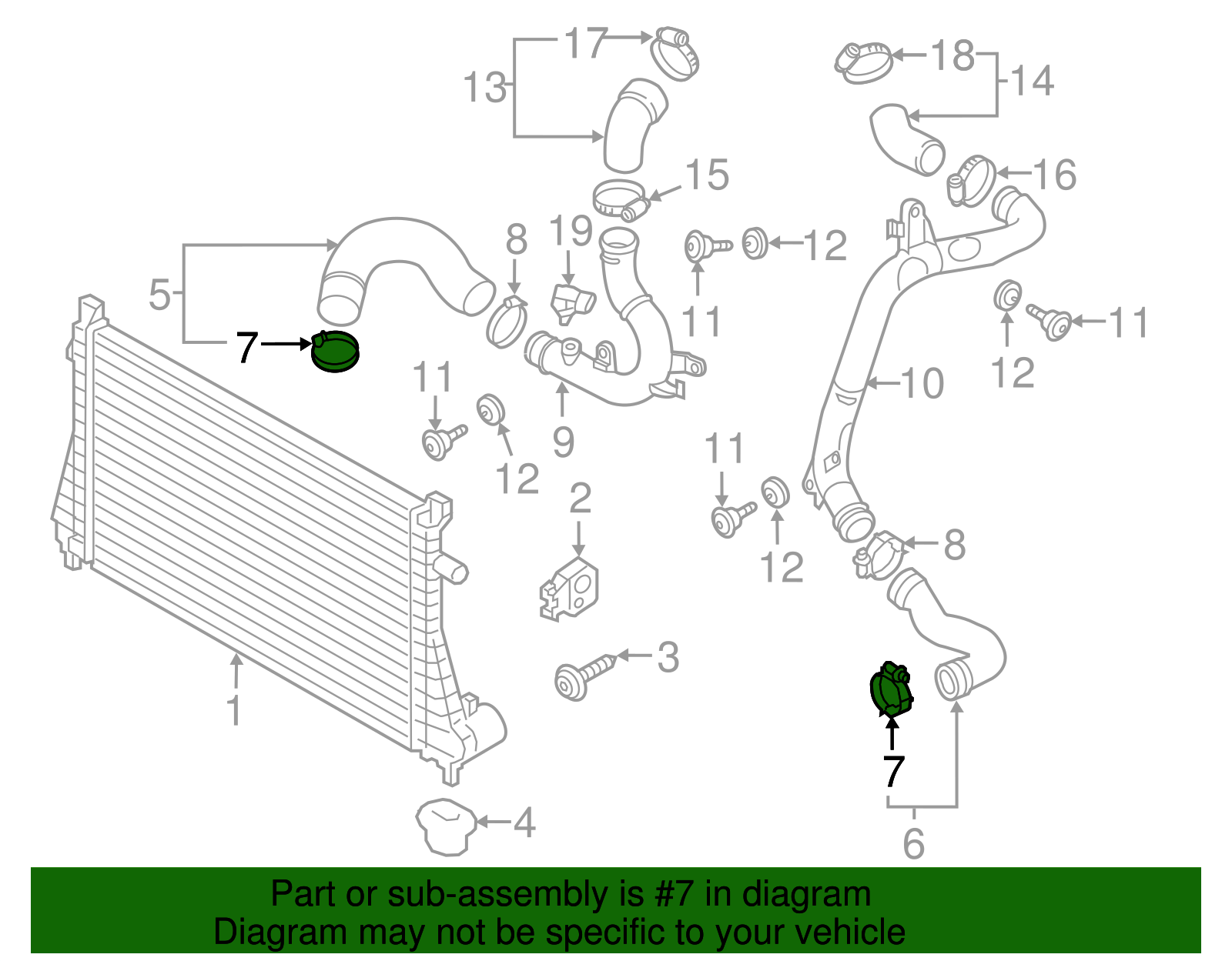 2009-2025 Volkswagen Front Hose Clamp N-106-199-01 | VW Direct Auto Parts