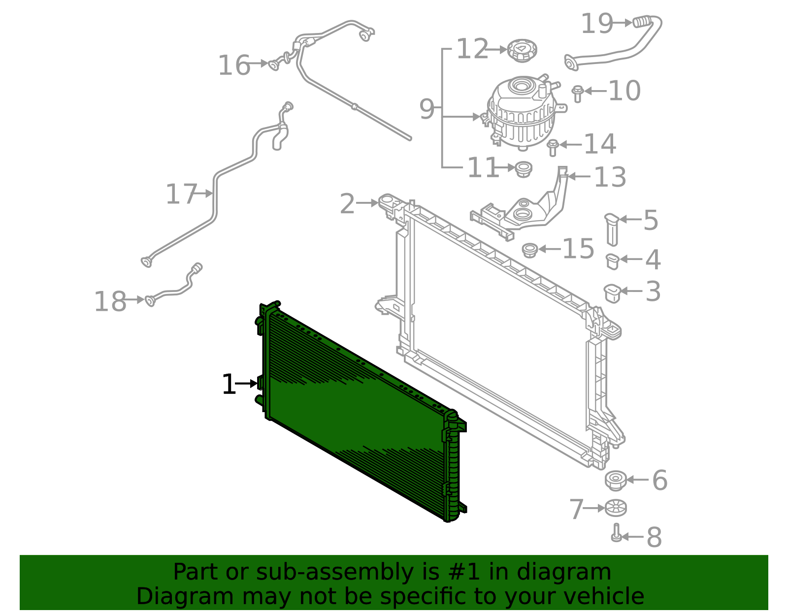 4KE-121-251-B - Radiator 2019-2025 Audi | Audi OEM Parts Guy