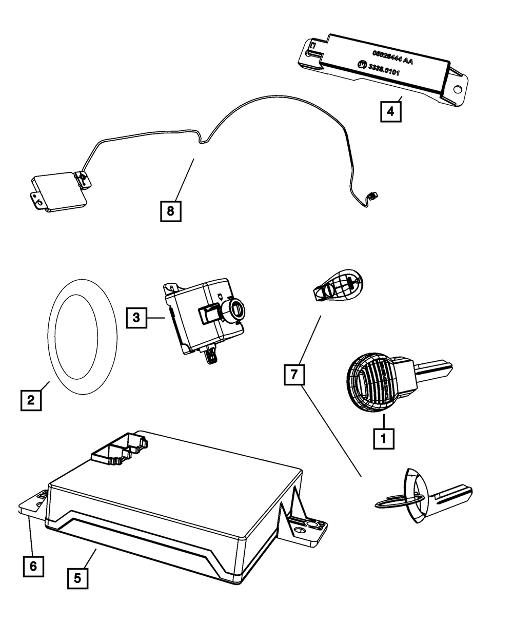 2008-2010 Mopar Wireless Ignition Node Receiver 68210151AB | My Mopar Parts