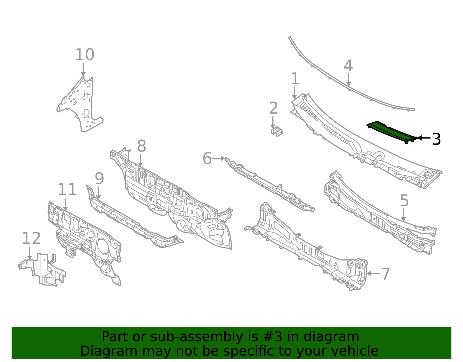 2021-2025 Nissan Rogue Cover Cap 66820-6RR0B | Nissan Parts Central