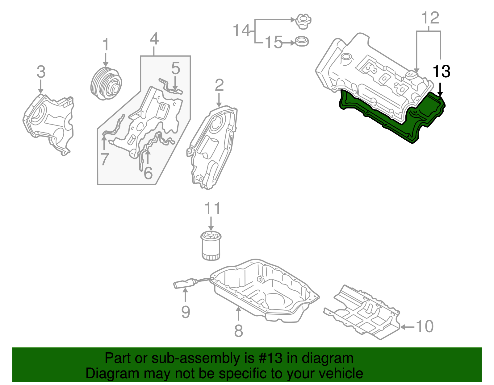 KL01-10-2D5B - 1992-2002 Mazda - Valve Cover Gasket | Mazda Part Direct