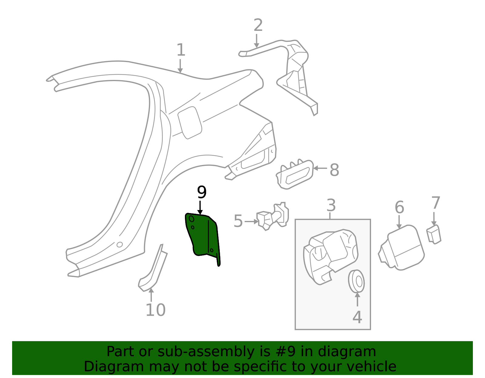 2008-2012 Honda Accord Splash Shield 74591-TA0-A00 | Honda Factory Parts