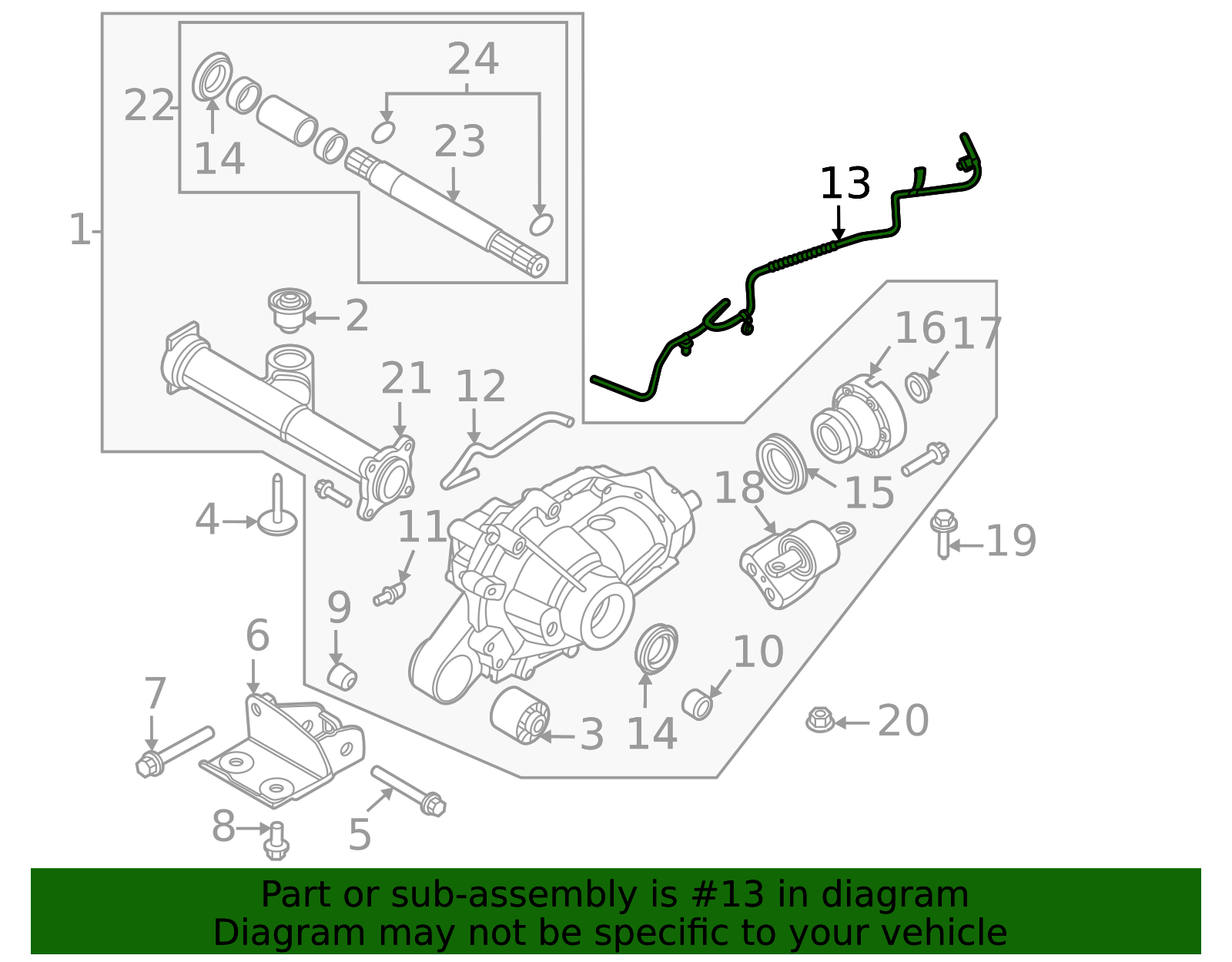 MB3Z-4A058-J - 2021-2024 Ford Bronco - Vent Tube | Dealer Auto Parts