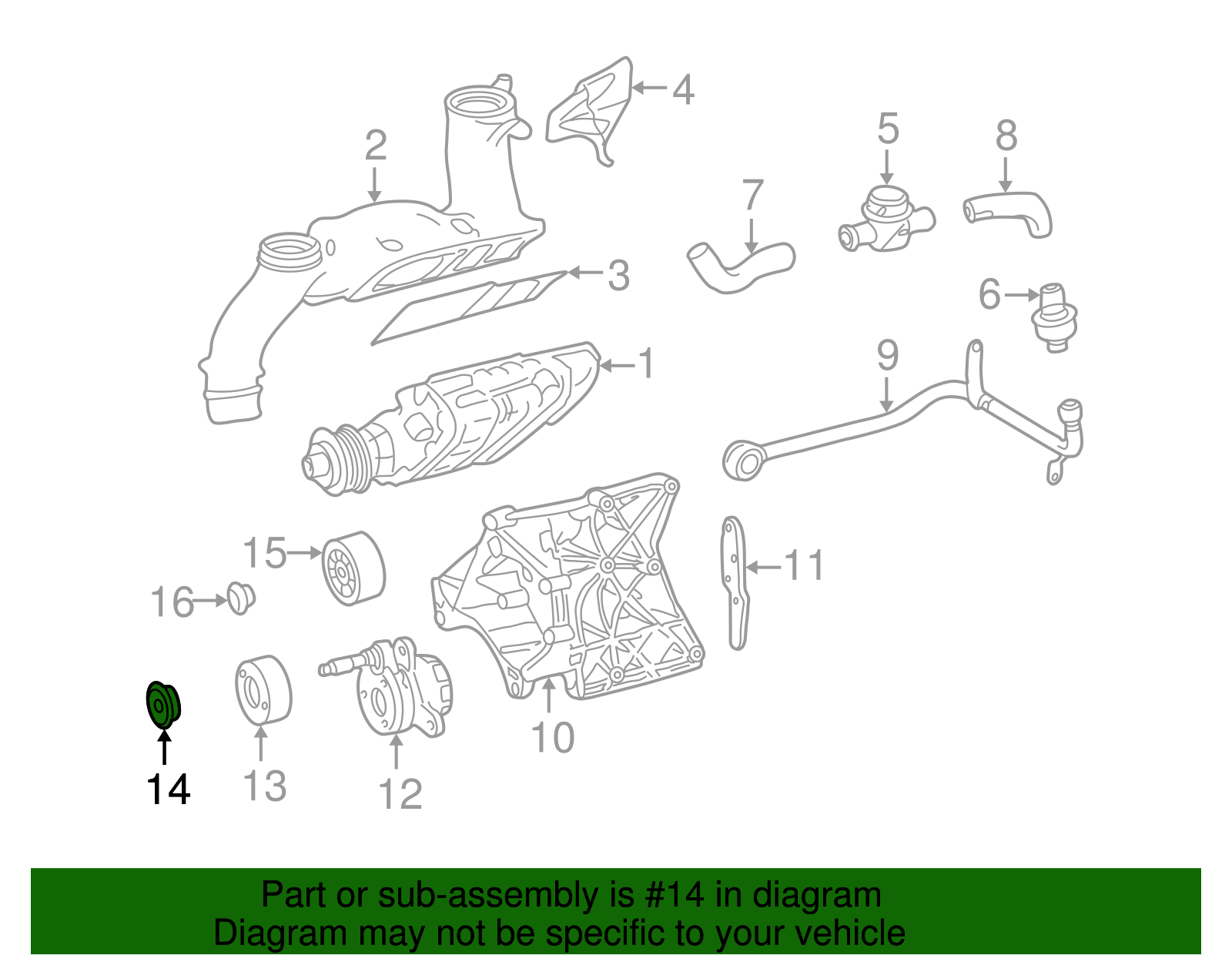 119-202-02-22 - Pulley Cap 1993-2004 Mercedes-Benz | Mercedes-Benz ...
