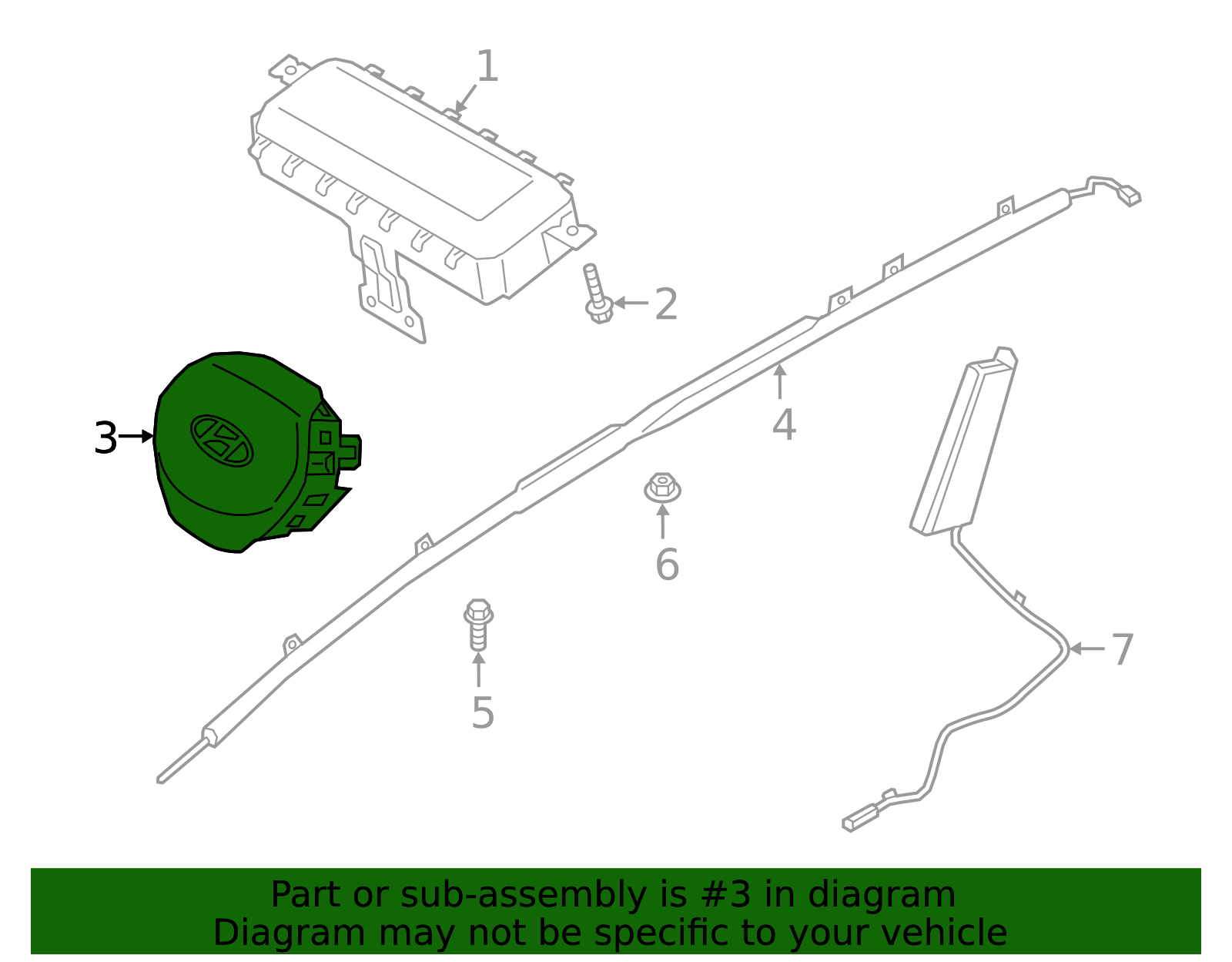 2019-2023 Hyundai Santa Fe Driver Air Bag 80100-S2000-NNB | OEM Parts ...