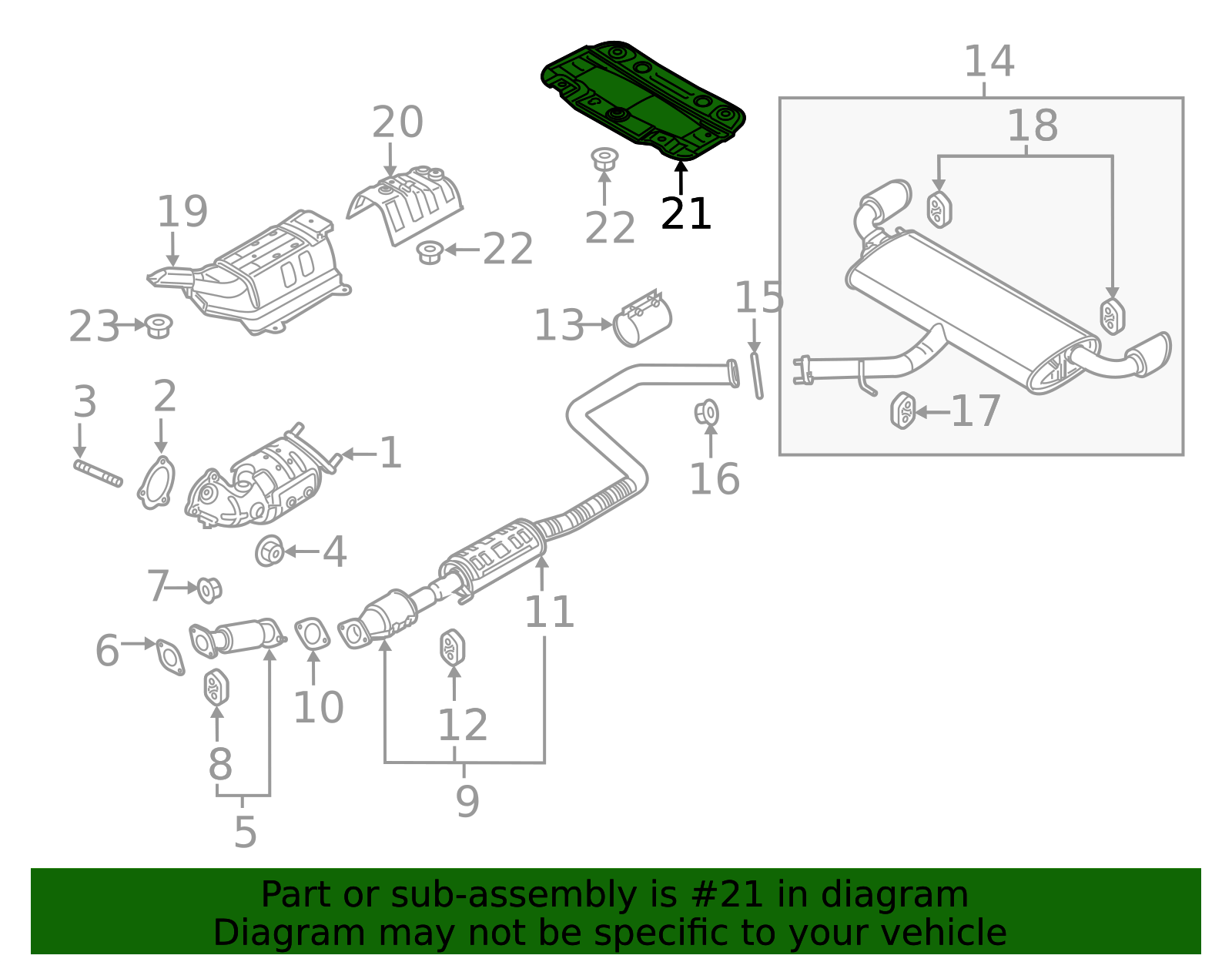 2018-2020 Hyundai Elantra GT Heat Shield 28795-G3100 | MotorMotor
