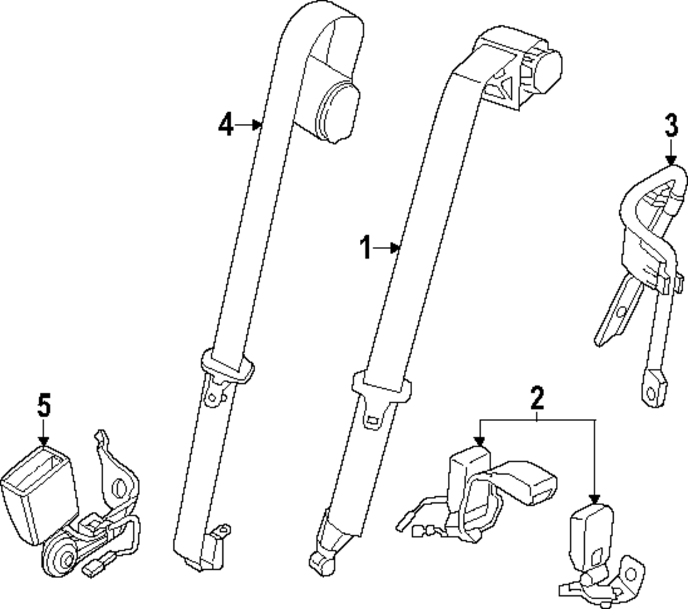 2022-2025 BMW Center Belt Assembly 72-11-5-A0C-2F9 | BMW Parts Online Hub