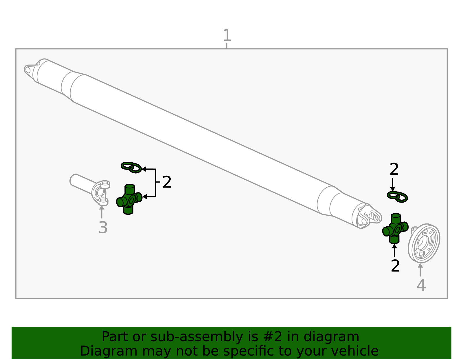 84807275 - 2019-2025 GM - Drive Shaft Universal Joint | Partners Chevy