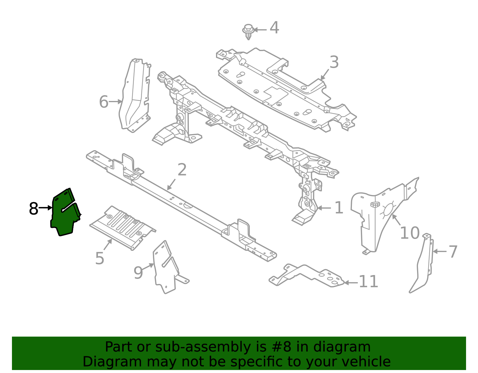 Radiator Air Deflector - OEM Engine Cooling Channel | AutoNation Parts