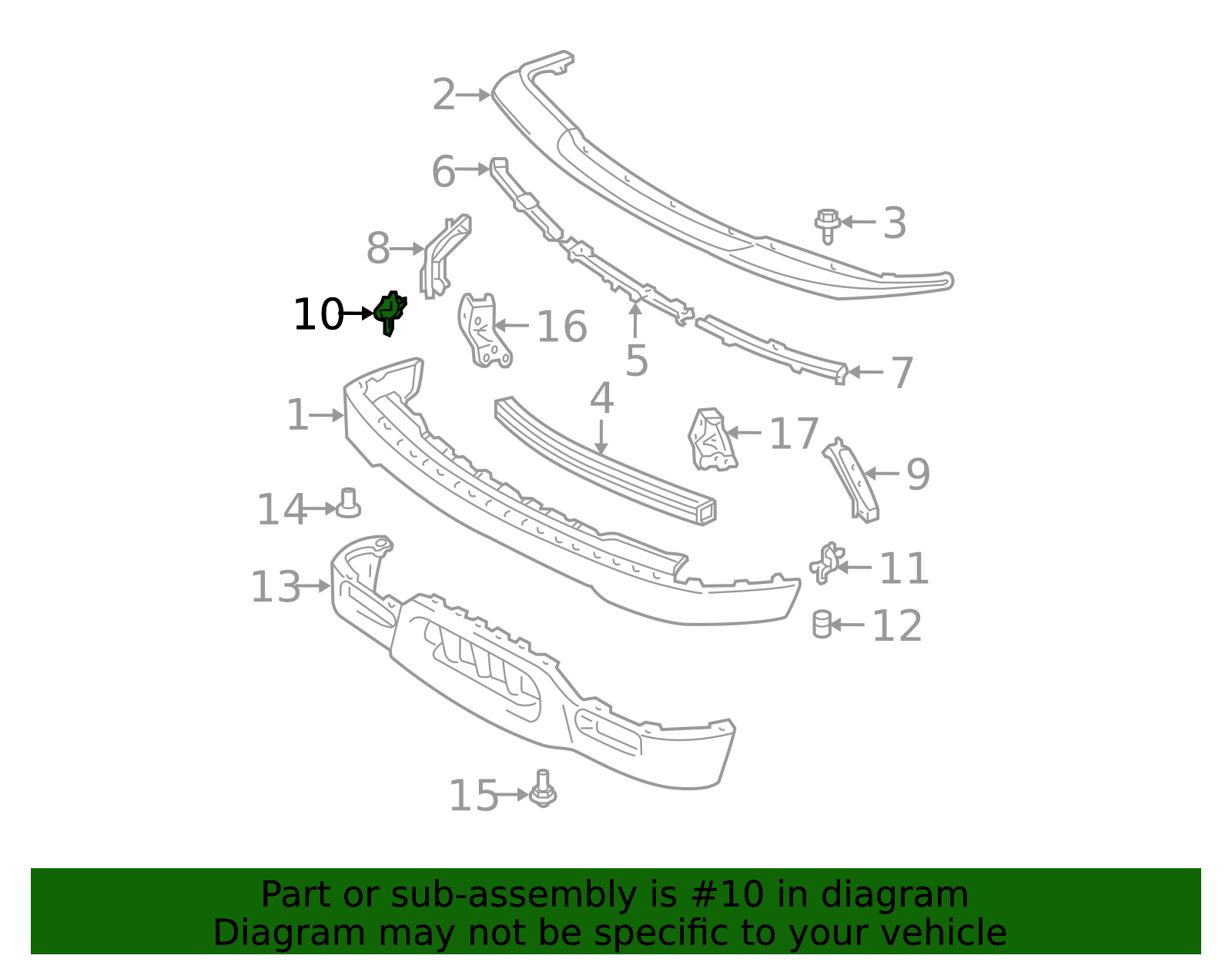 2001-2004 Toyota Tacoma Side Bracket 52145-AD010 | MotorMotor