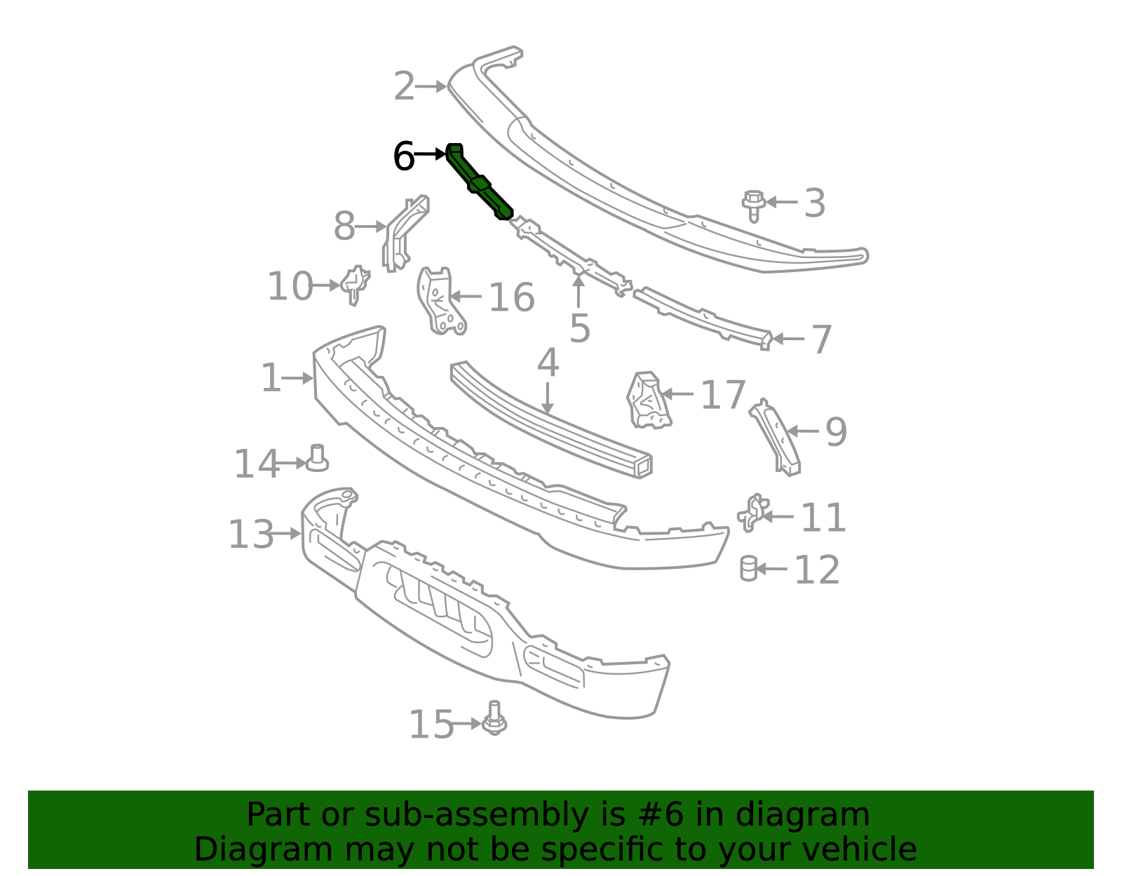 2001-2004 Toyota Tacoma 2001-2004 Toyota Tacoma - Bumper Cover Bracket ...