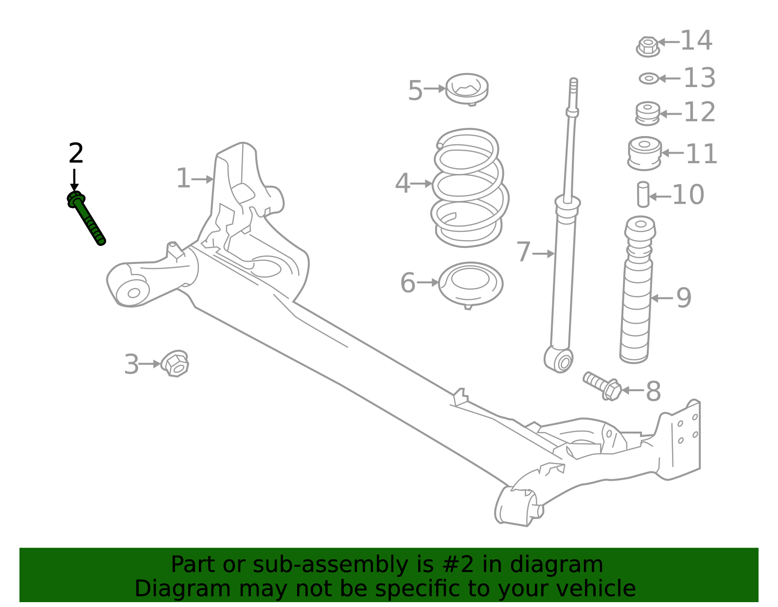 54459-5RB1B - Axle Beam Bolt Official Nissan Parts Store