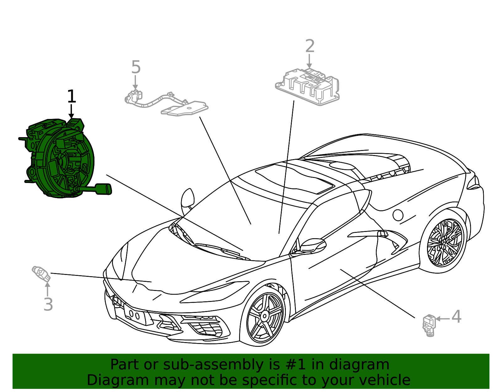 2021-2025 GM Clock Spring 85125597 | Capital Chevy Parts