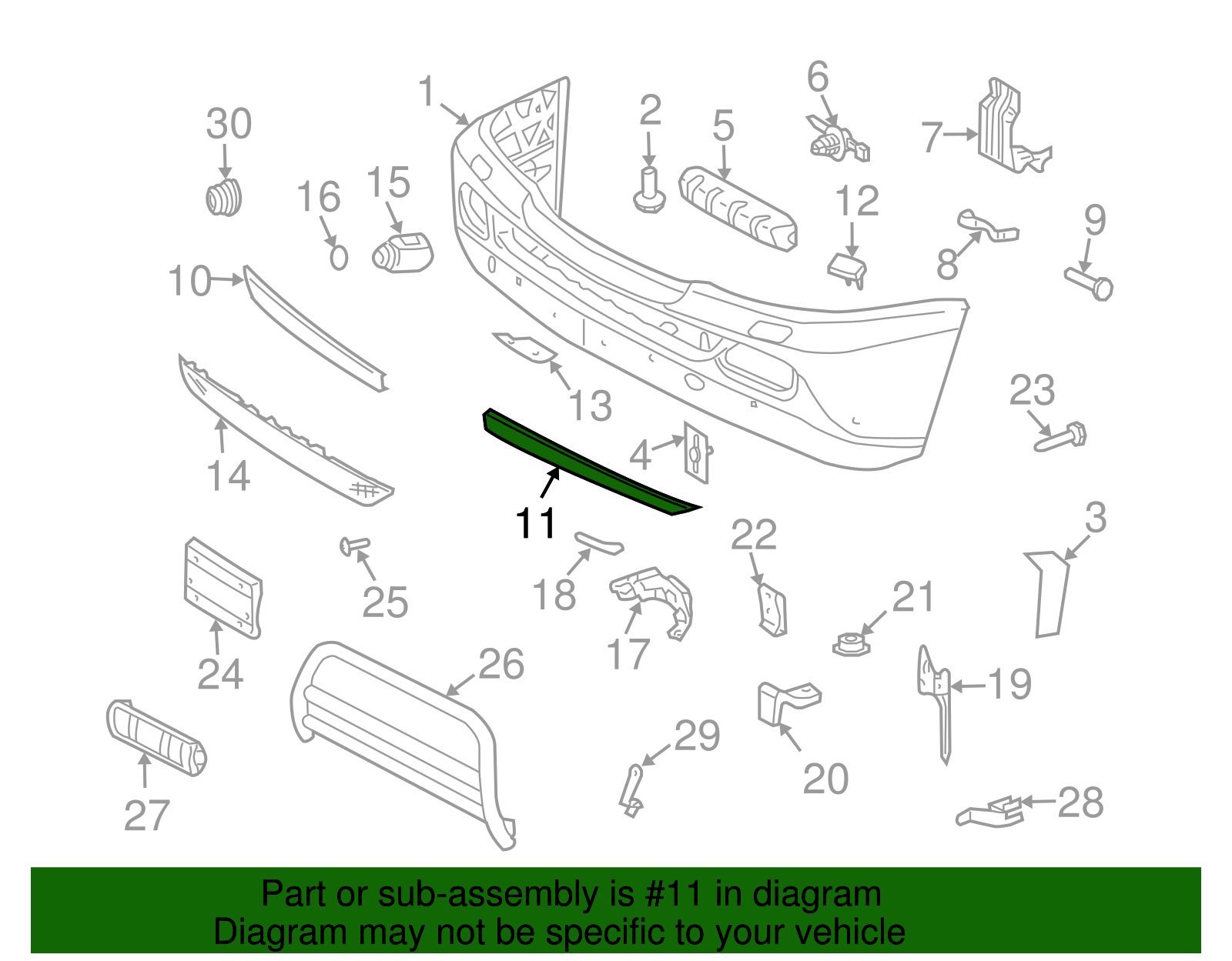 163-885-13-25 - Spoiler 2002-2005 Mercedes-Benz | Mercedes-Benz Premier Parts