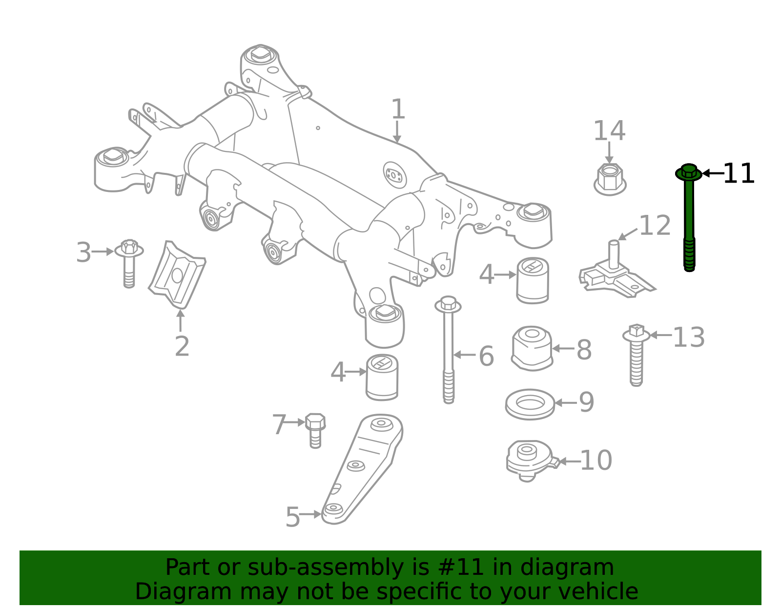 Genuine BMW 33-32-6-775-040 | Lower Support Mount Bolt | FREE Shipping ...