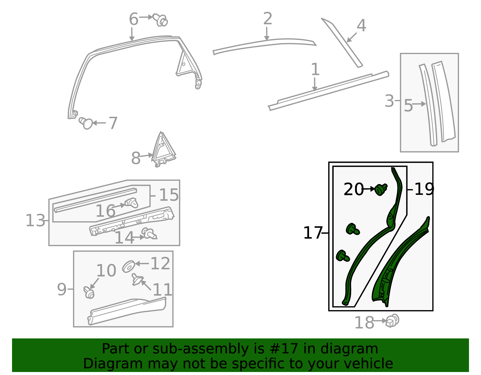 67857-0E010 - Protector 2010-2015 Lexus | Lexus Parts Outlet