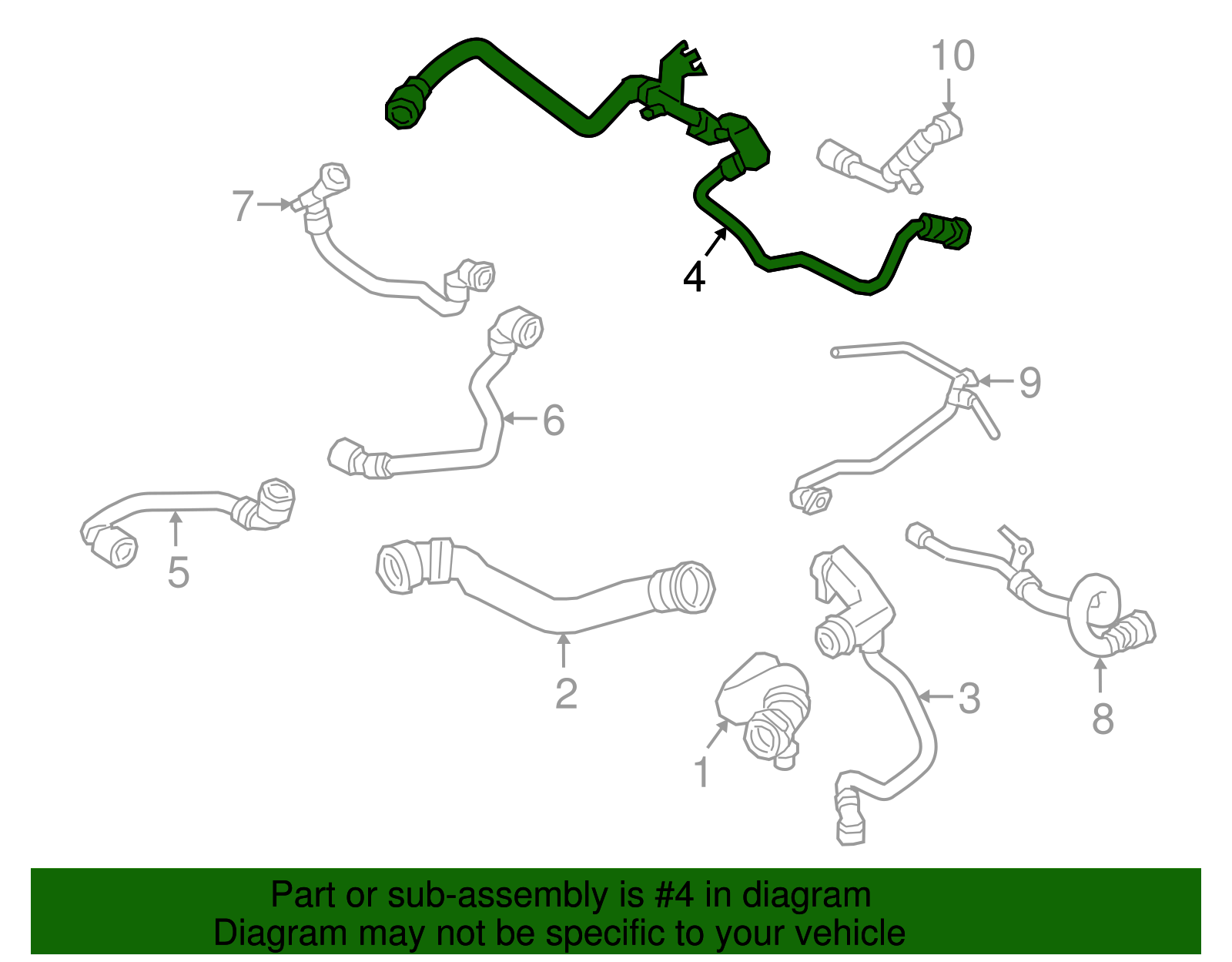 17-12-8-602-678 - Engine Coolant Hose 2016-2020 BMW | Braman BMW & MINI ...