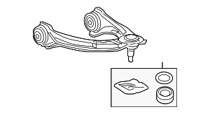 51520-TY2-A01 - 2014-2020 Acura RLX - Arm, L Front (Upper) | All ...