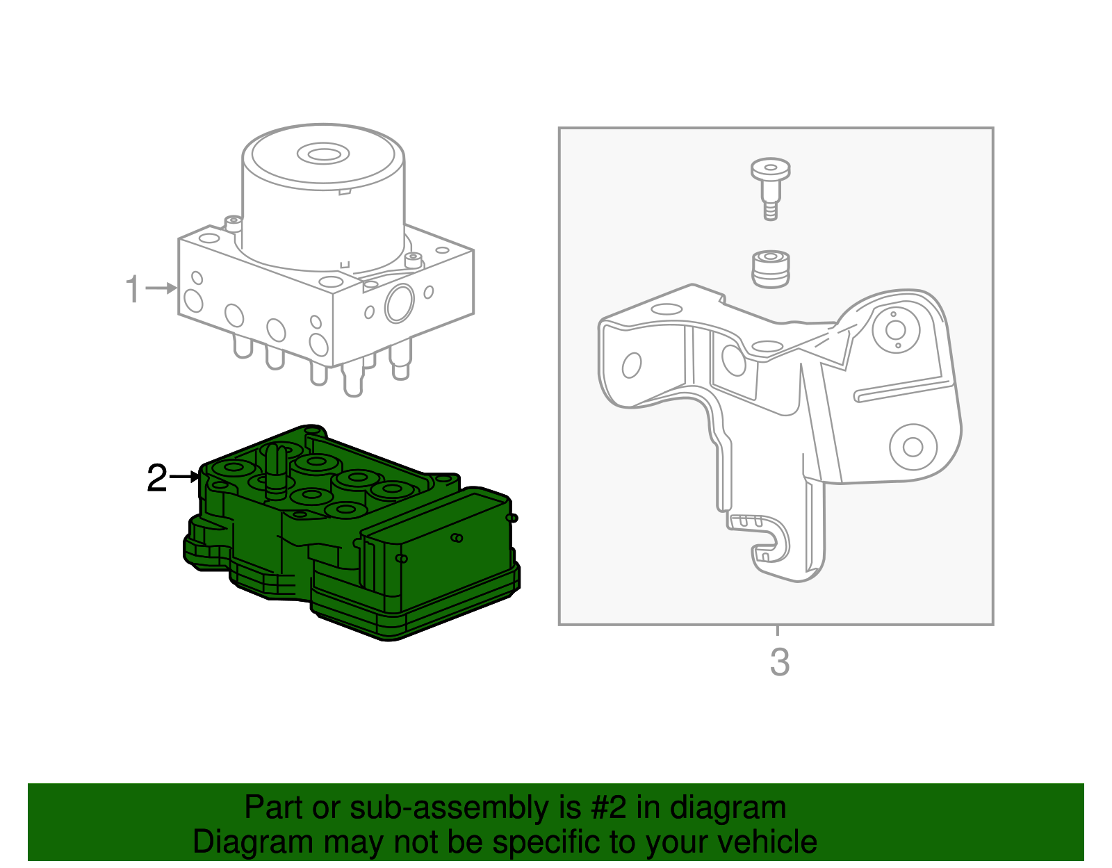 2017-2020 Chevrolet Sonic Electronic Brake Control Module with 4 Bolts ...