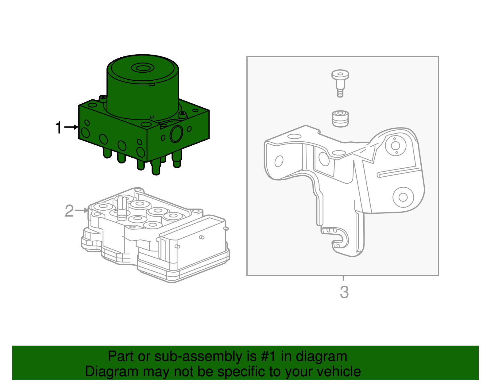 2012-2020 Chevrolet Sonic Anti-Lock Brake System (ABS) Pressure ...