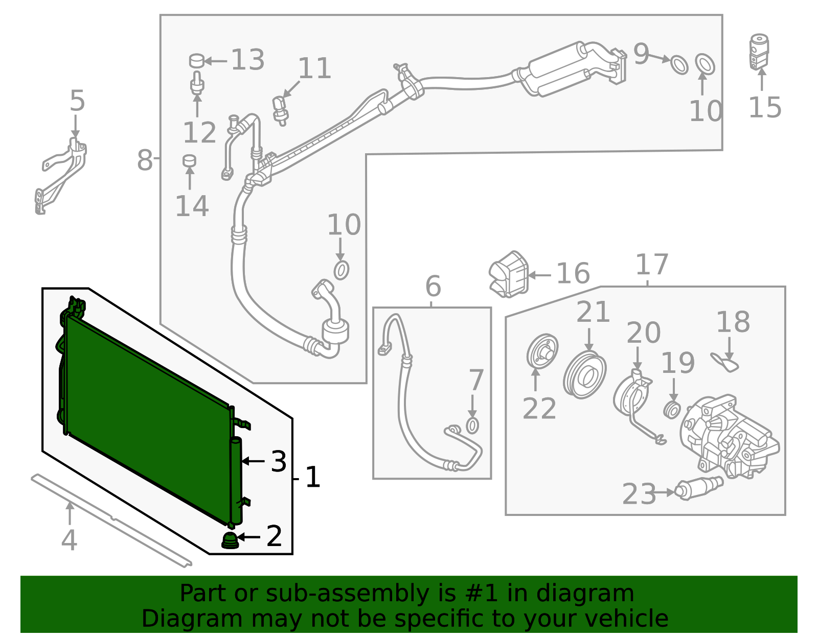 2022-2025 Hyundai Tucson A/C Condenser 97606-N7600 | QuirkParts