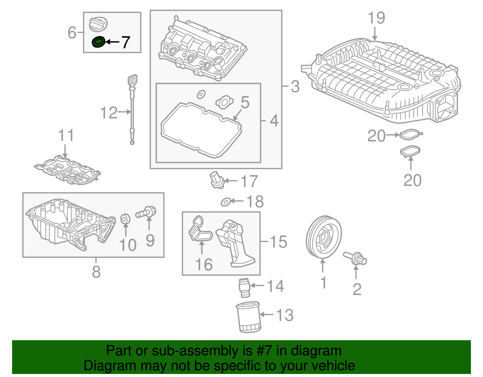 OEM 2008-2025 Honda Engine Oil Filler Cap Gasket 15613-R70-A00 | Honda ...
