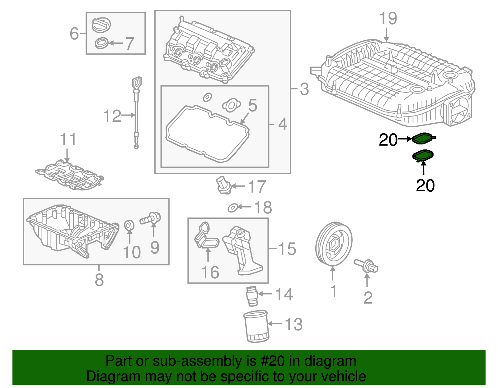 17055-R9P-A01 - Manifold Gasket 2016-2025 Honda | Honda Parts Online