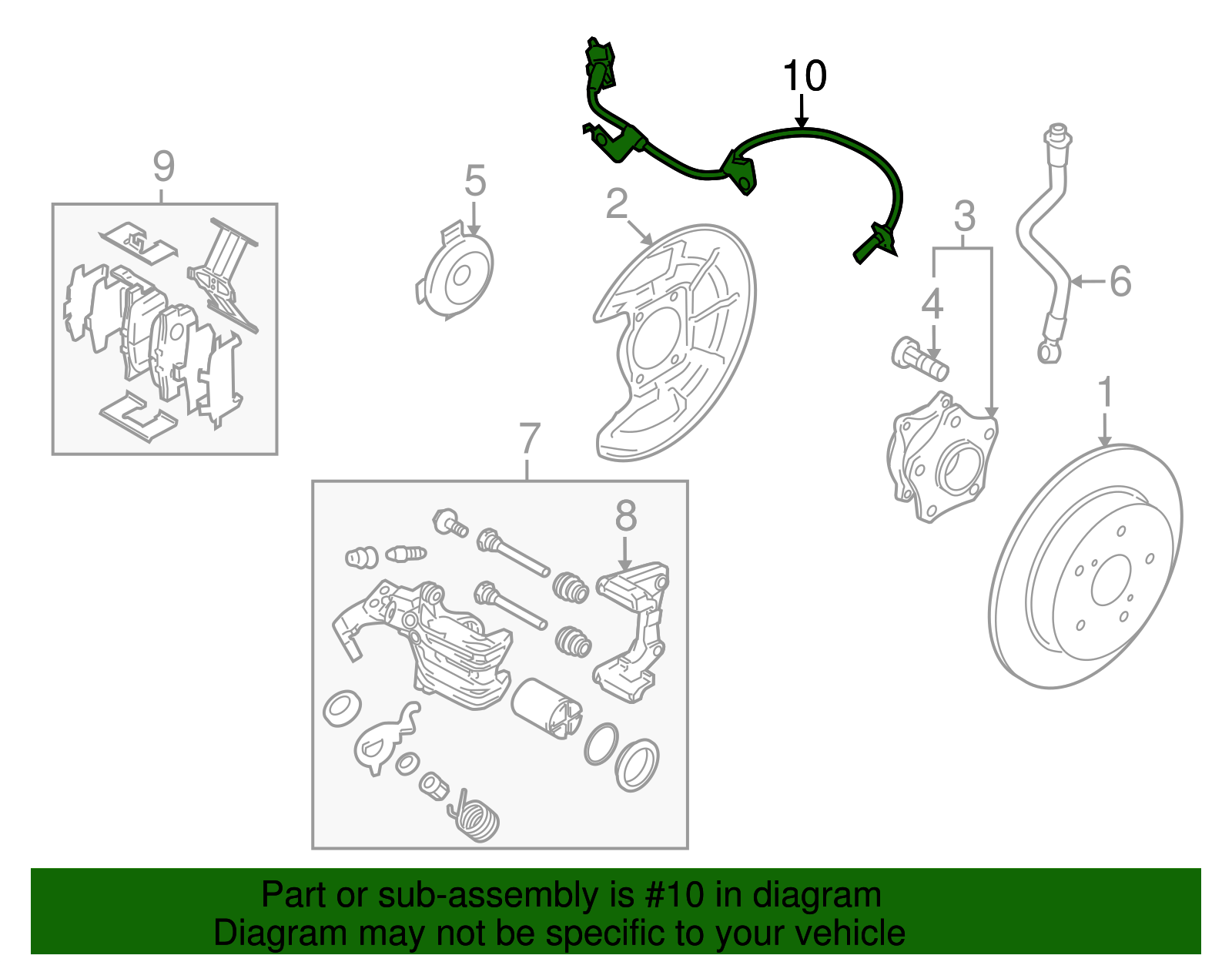 2010-2013 Suzuki Kizashi 2010-2013 Suzuki Kizashi - Rear Speed Sensor ...