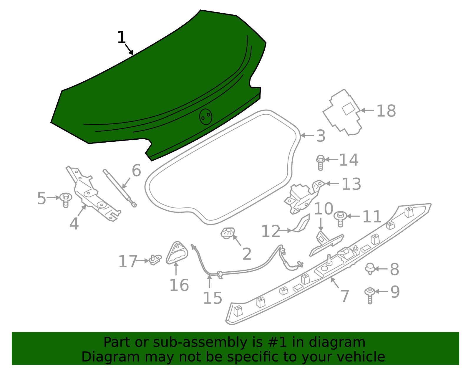 Genuine BMW 41-00-9-879-733 | Trunk Lid | FREE Shipping on Most Orders ...