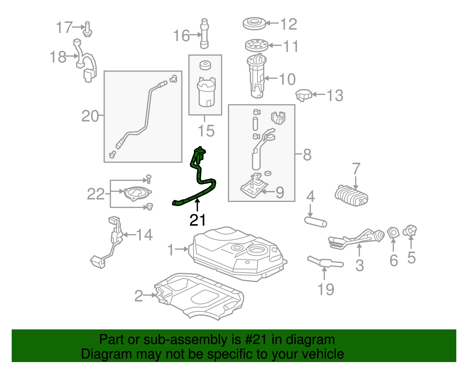 17725-S2A-A52 - 2006-2009 Honda S2000 - Tube Fuel Vent (Orvr) | Honda ...