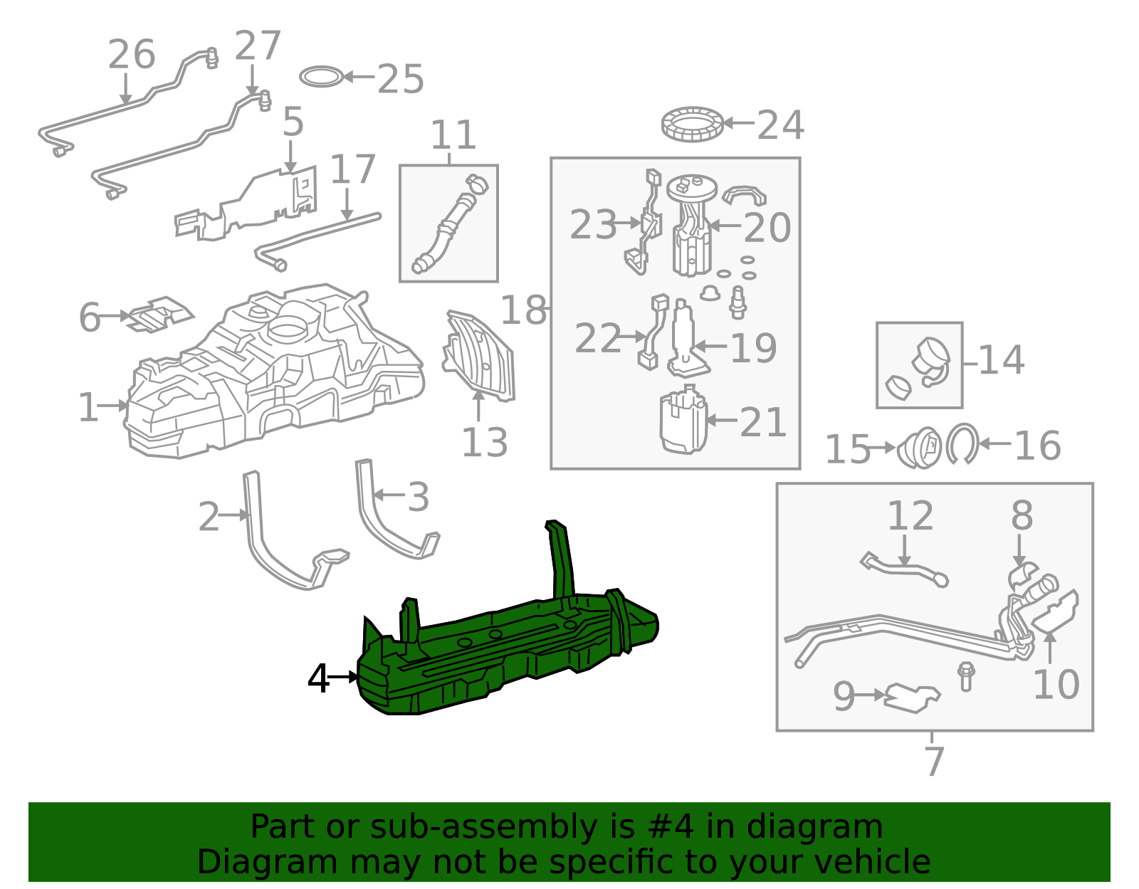 2010-2023 Lexus GX460 Fuel Tank Skid Plate 77606-60200 | OEM Parts Online