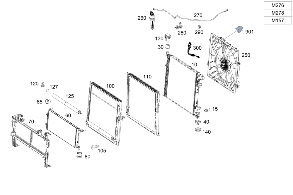 221-905-56-00 - Temperature Sensor 2006-2019 Mercedes-Benz | Mercedes ...