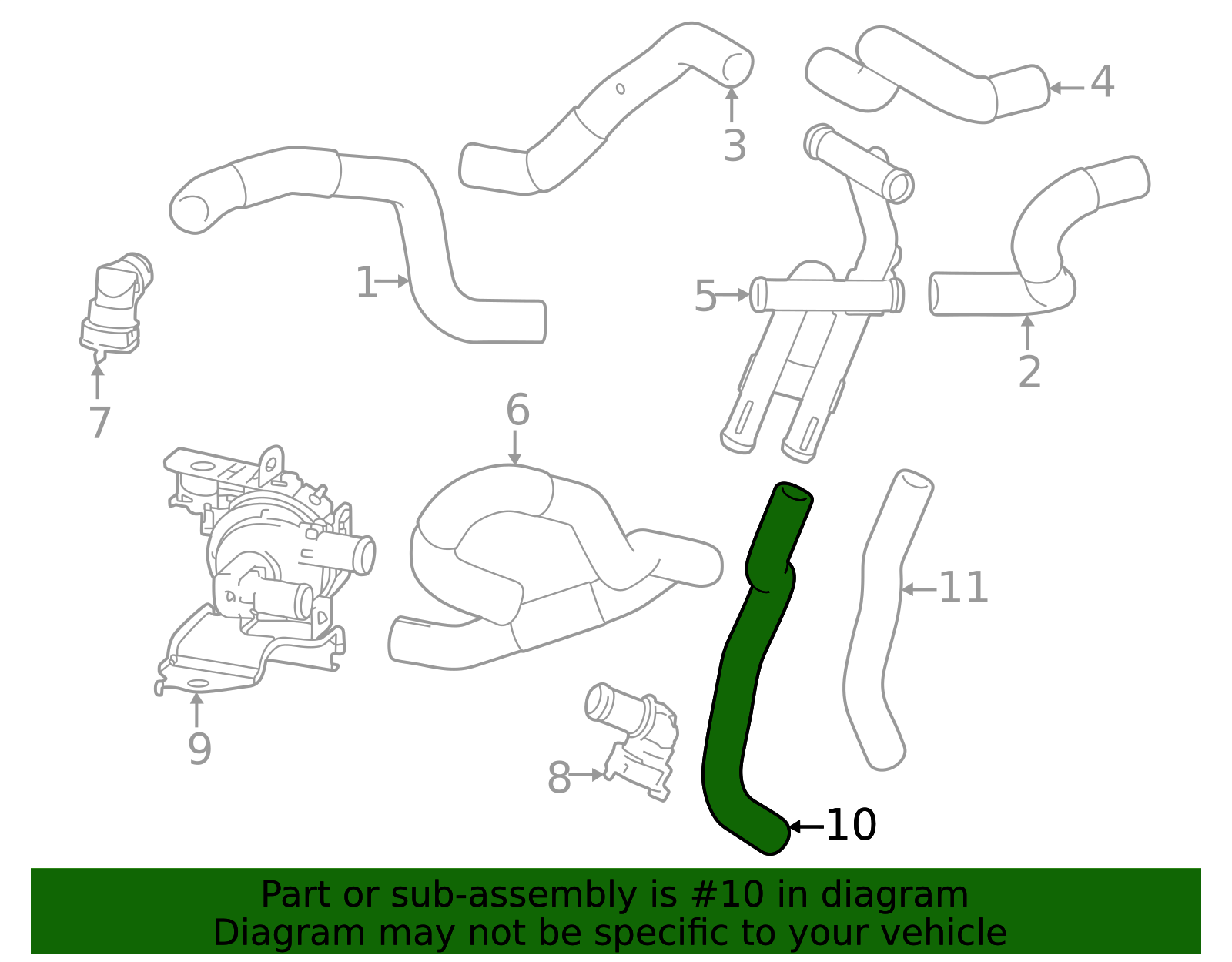 87242-0C010 - 2023-2024 Toyota Sequoia - Heater Hose | Discount Parts ...