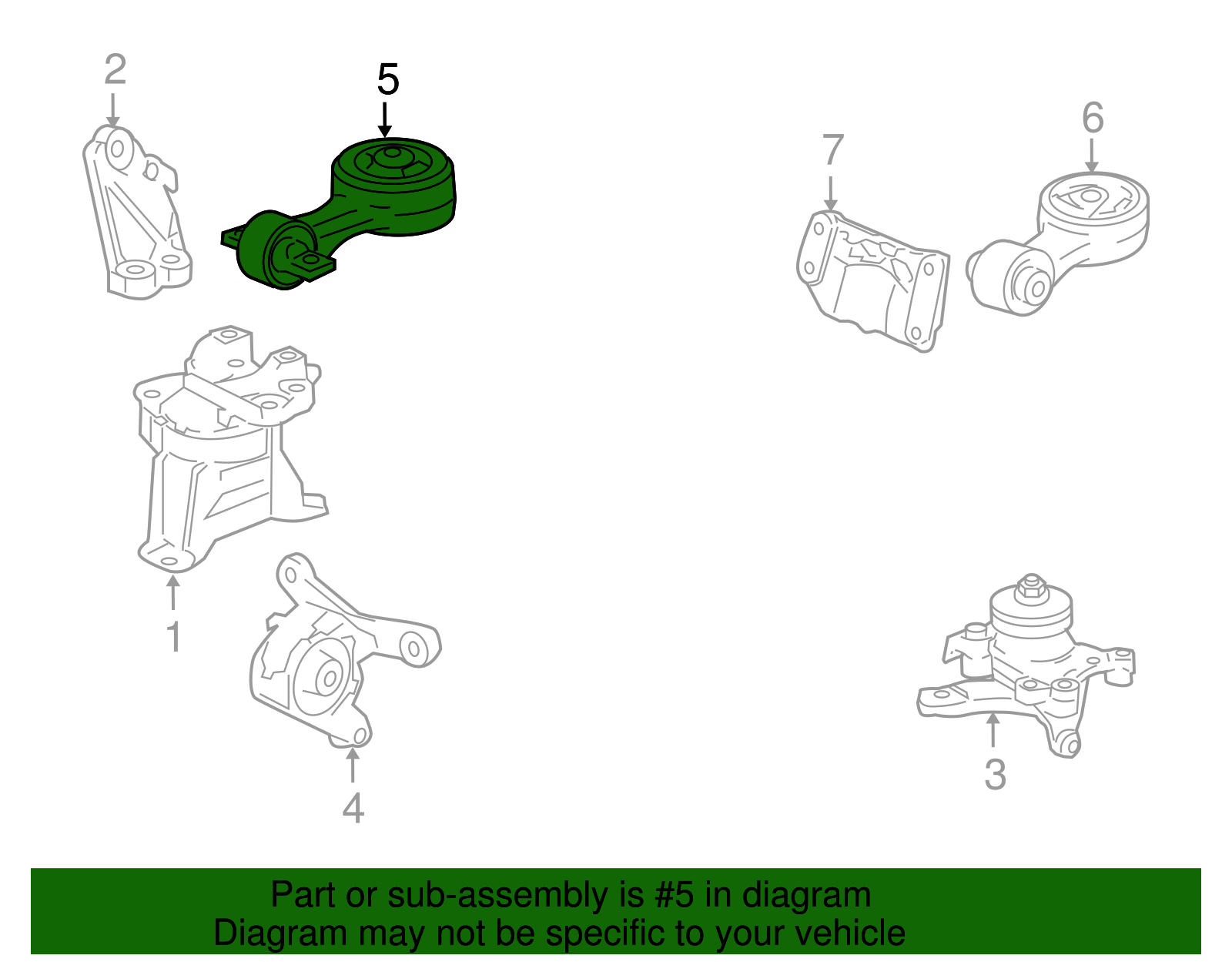 2006-2011 Honda Civic Torque Rod 50880-SVB-A02 | OEM Parts Online