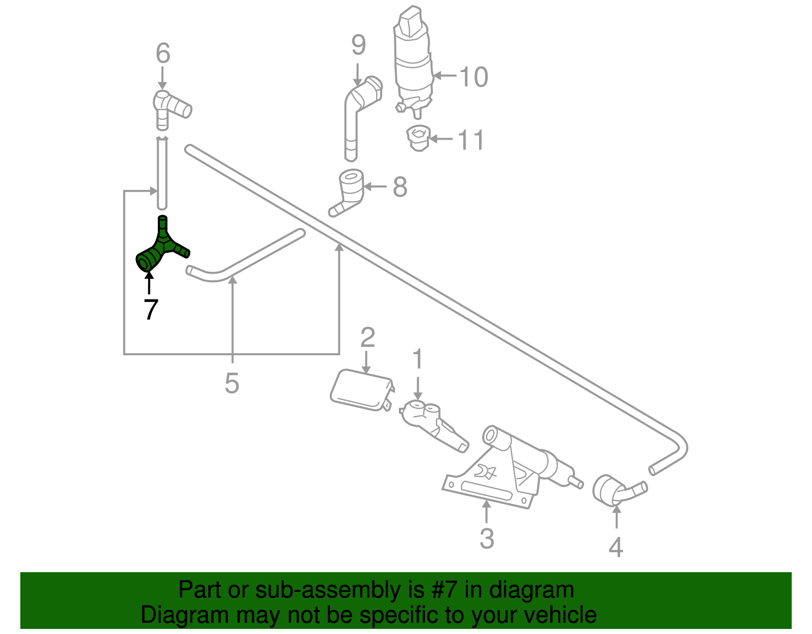 1T0-955-975 - High-Quality Headlight Washer Hose Connector for 2006 ...