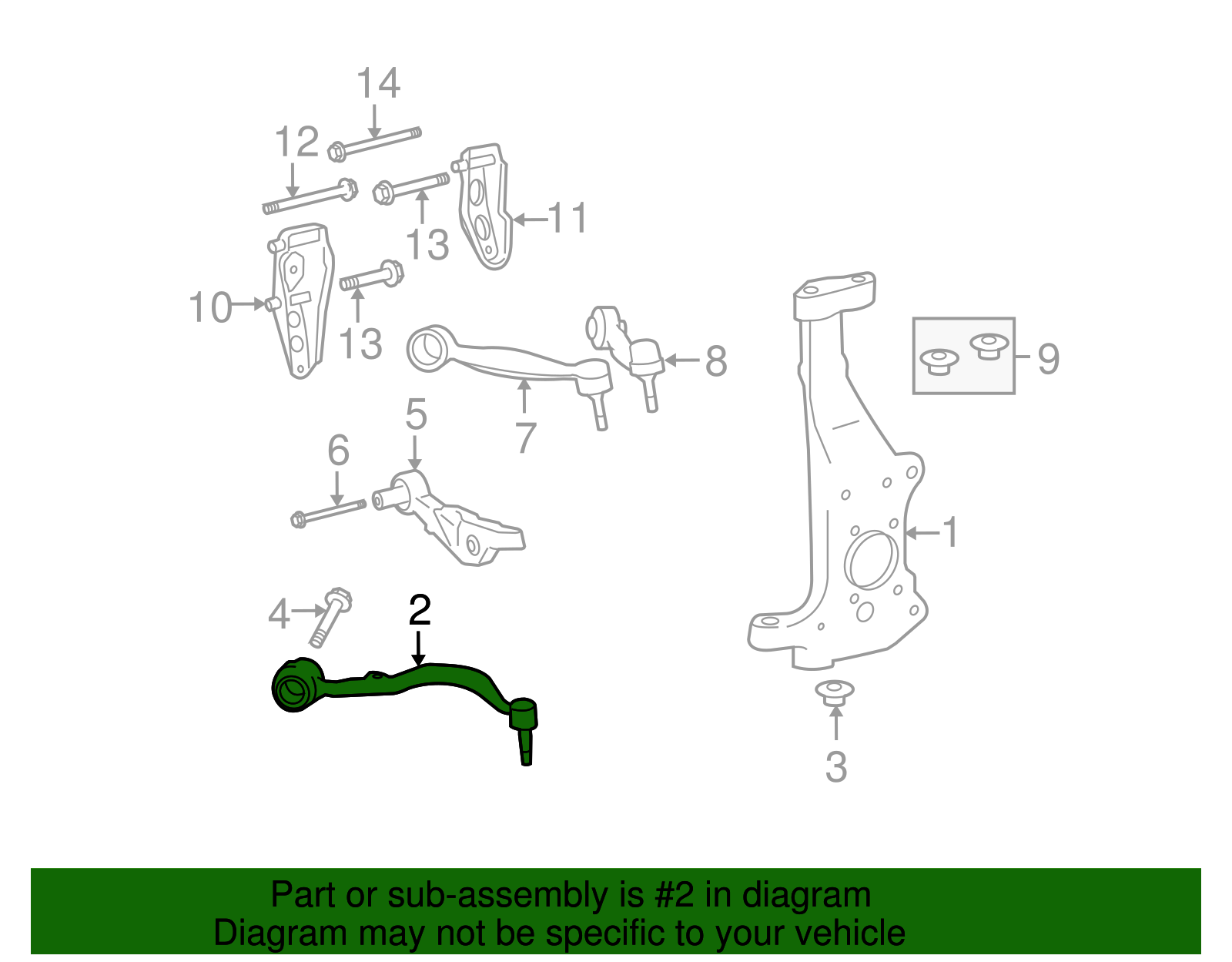 48620-59015 - Lower Control Arm - 2007-2012 Lexus LS460 | My L Parts