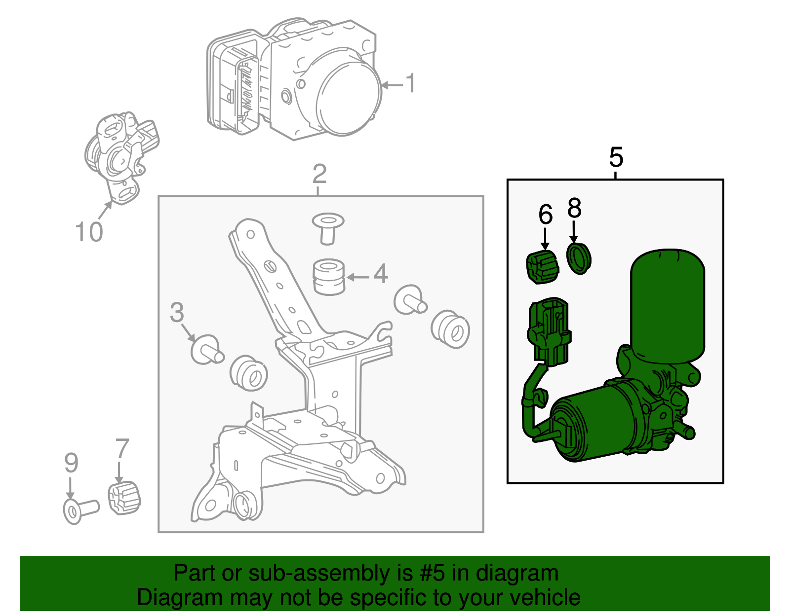 47070-33070 - ABS Pump Assembly 2018-2024 Toyota | Toyota San Diego Parts