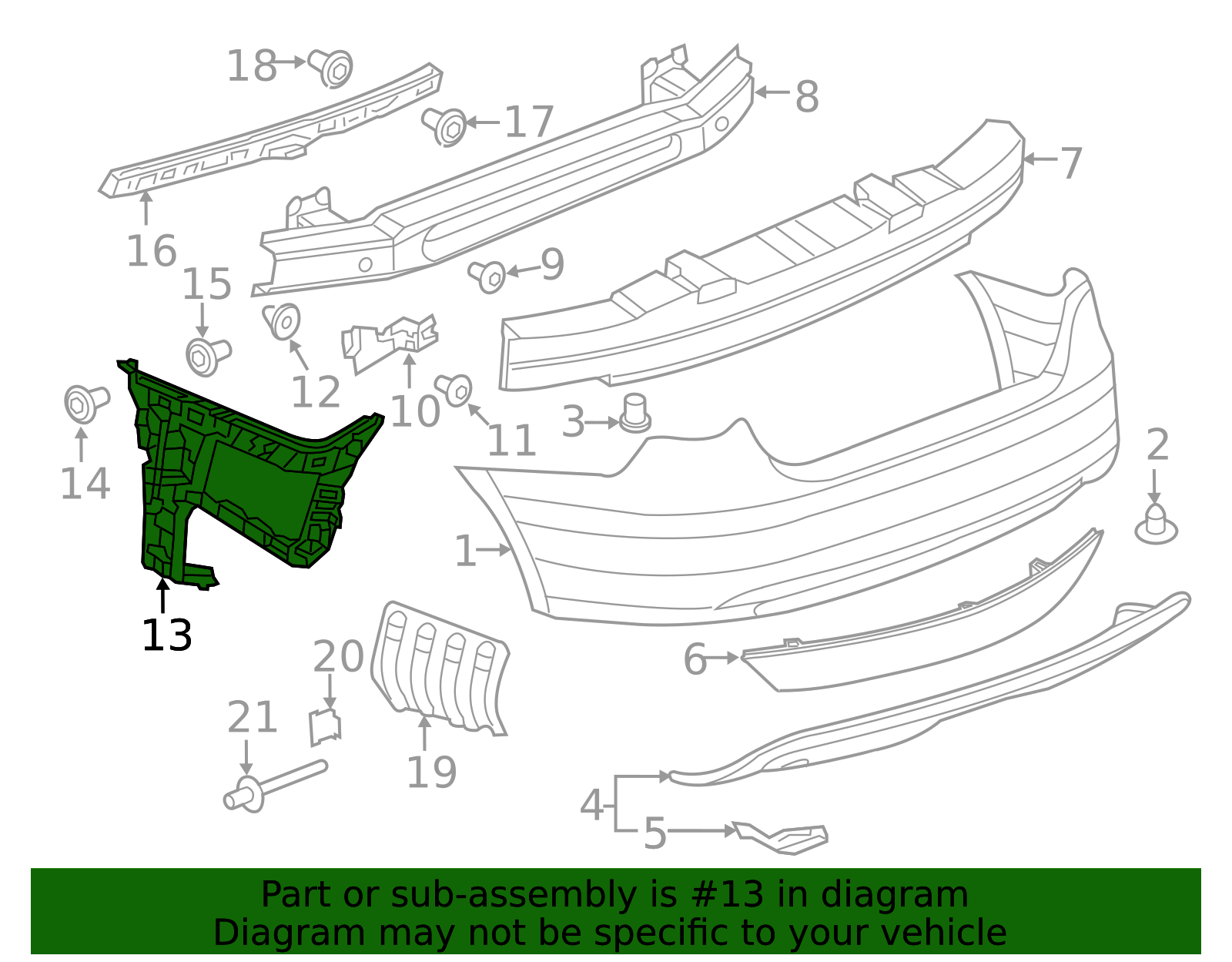 5C6-807-394-B - Side Retainer 2011-2014 Volkswagen Jetta | Wolfsburg ...