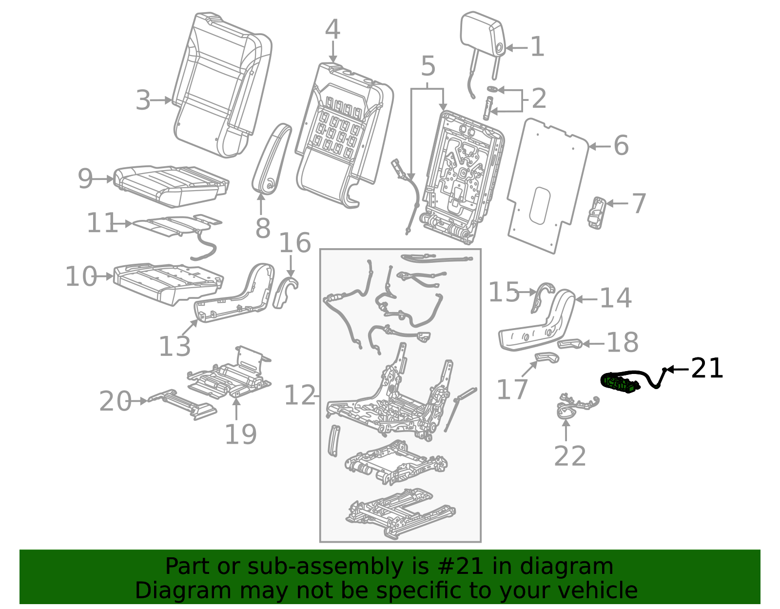 2024-2025 GM Seat Motor 85736391 GM | GMPartsDirect.com