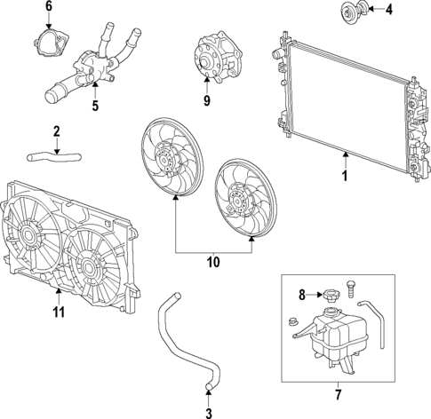 Cooling System for 2025 Cadillac XT5 | Chevrolet Parts Direct
