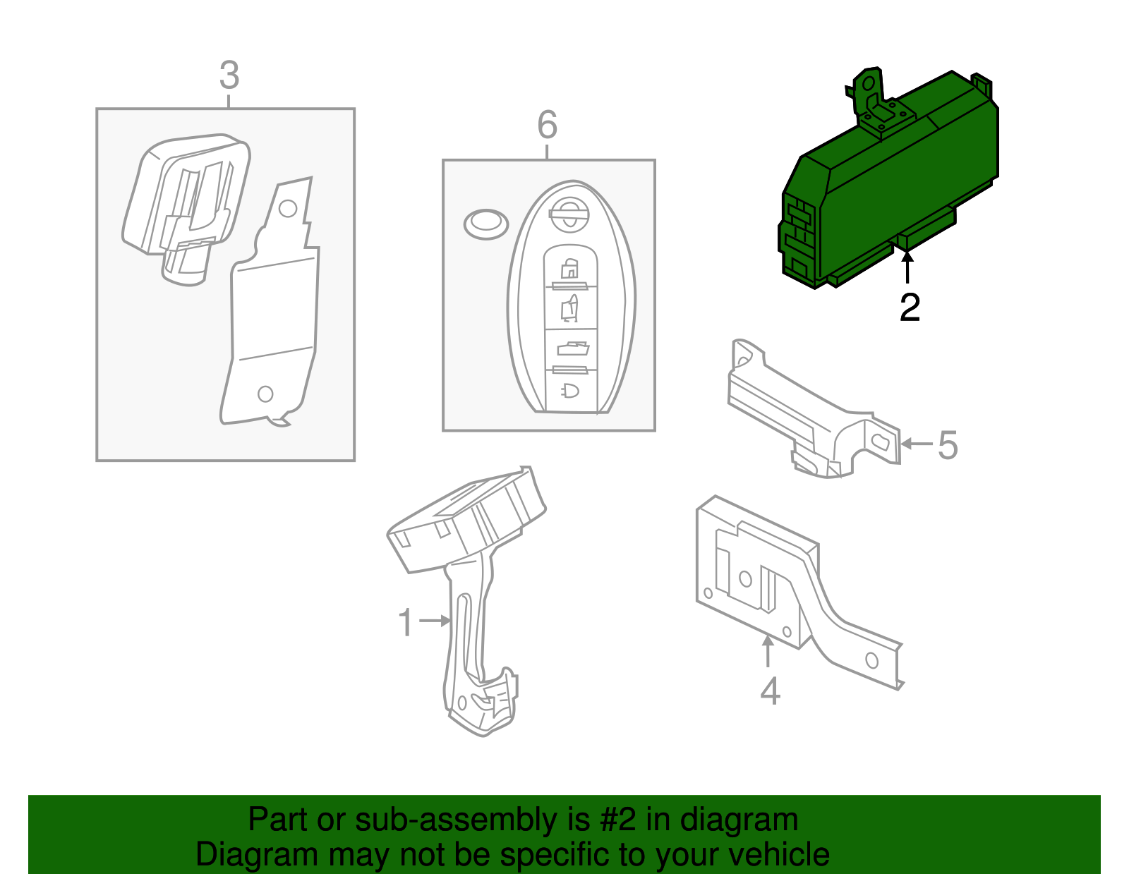 2015-2018 Nissan Murano Lift-Gate Control Module 284G0-5AA3A | Nissan ...