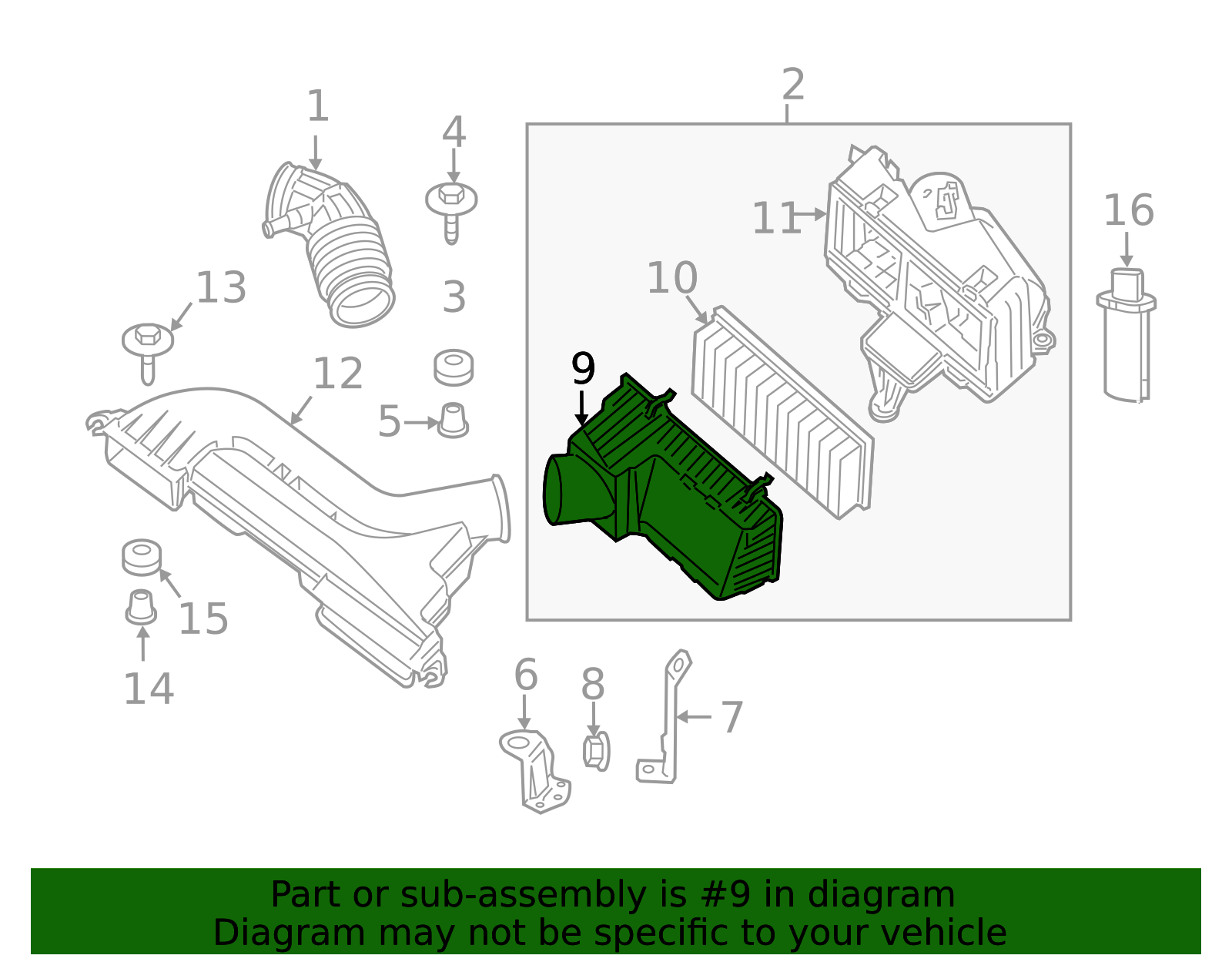 16528-JA00A - Air Filter Housing 2007-2013 Nissan Altima | Official ...