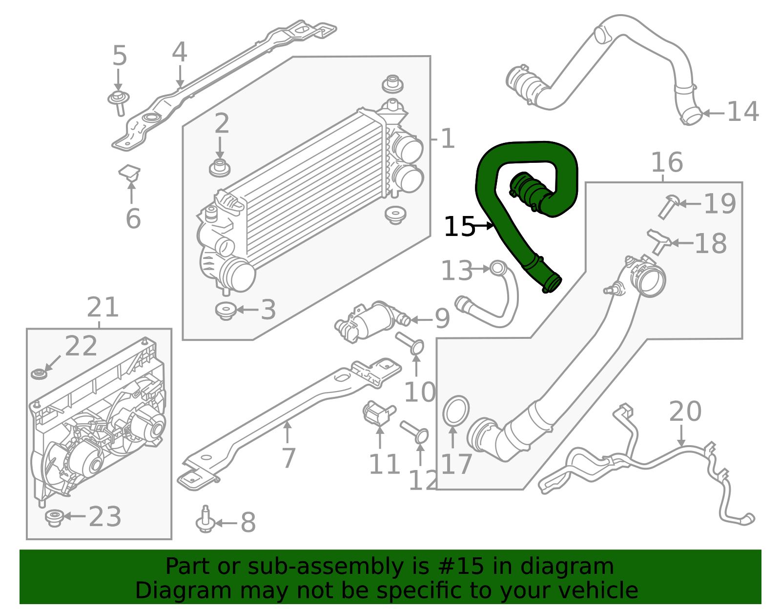 NL3Z-6C646-A - 2021-2024 Ford - Inter-Cooler Hose | My Ford Parts