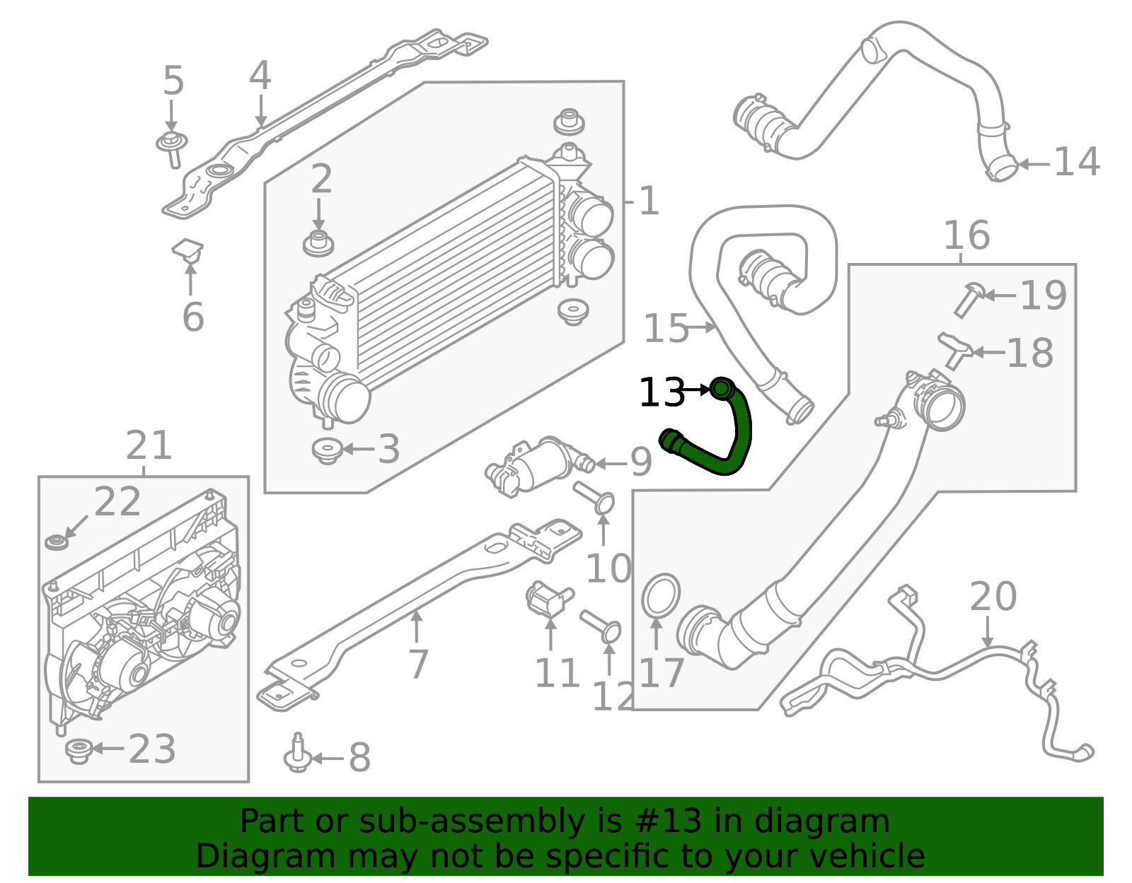 2017-2021 Ford | Air Hose | HL3Z-9J478-A | Walls' Ford Parts