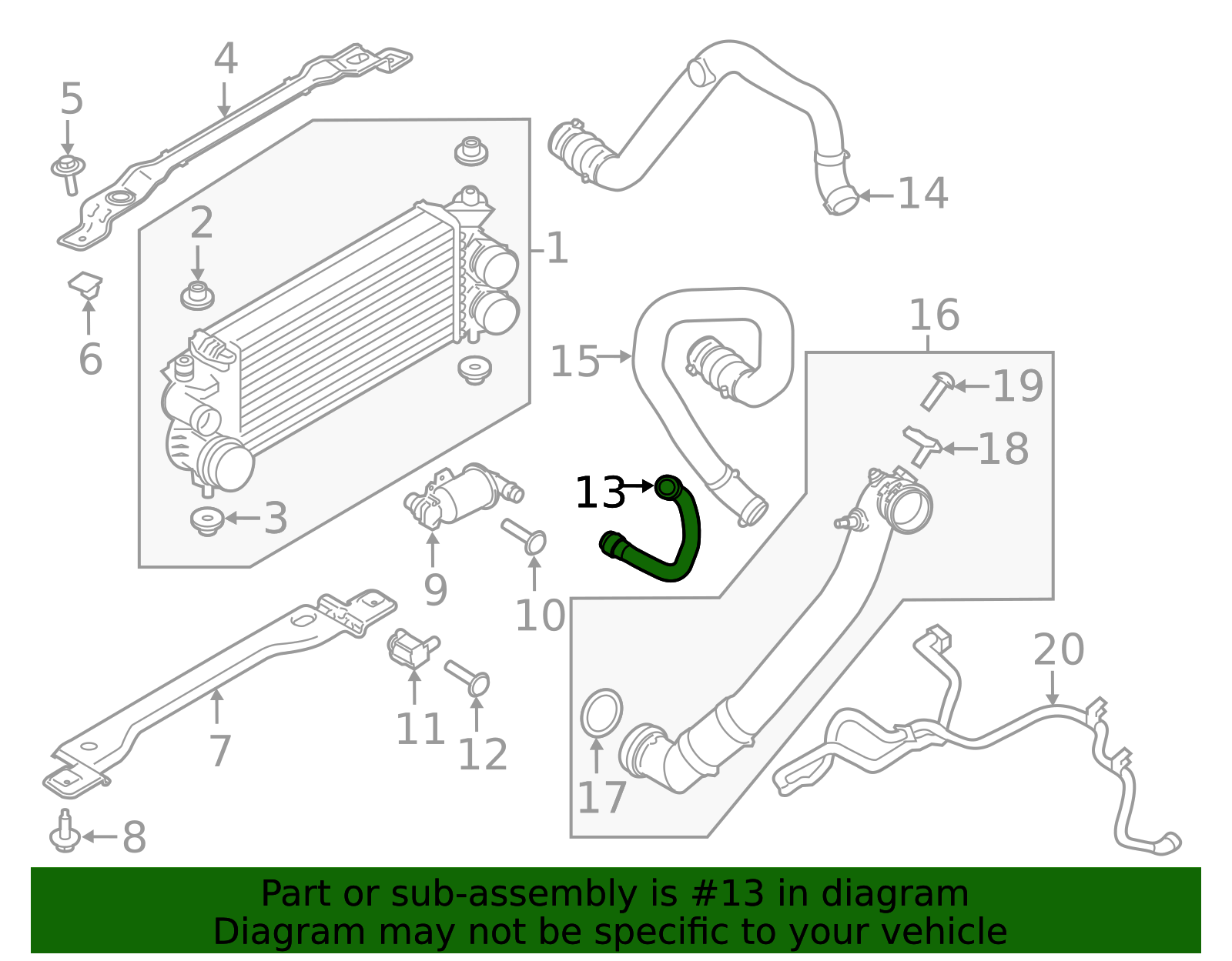 HL3Z-9J478-A - 2017-2021 Ford - Air Hose | Dealer Auto Parts